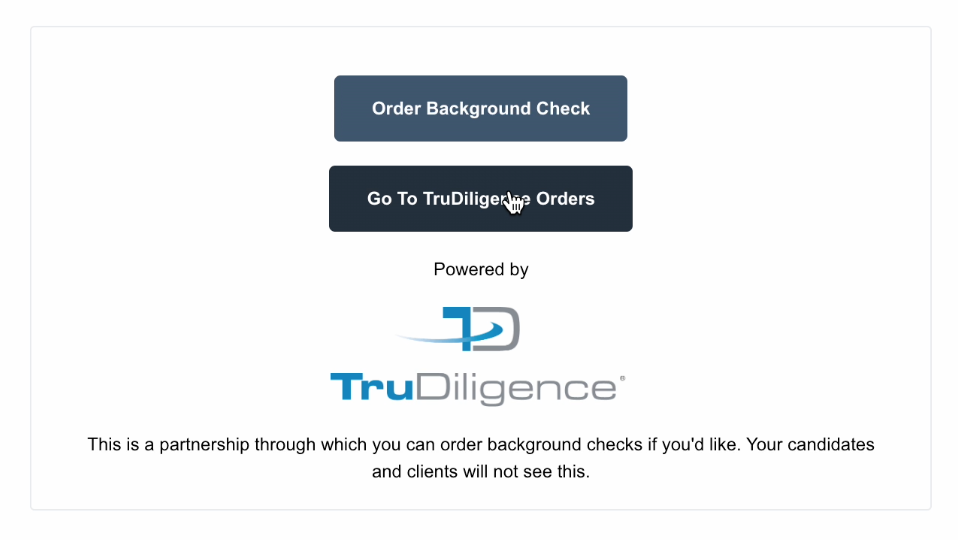 TruDiligence Integration